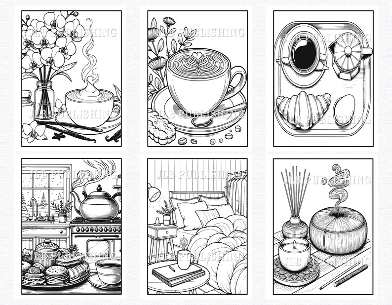 40 Java Journey Coffee Love Coloring Pages Adult Coloring Book Download ...