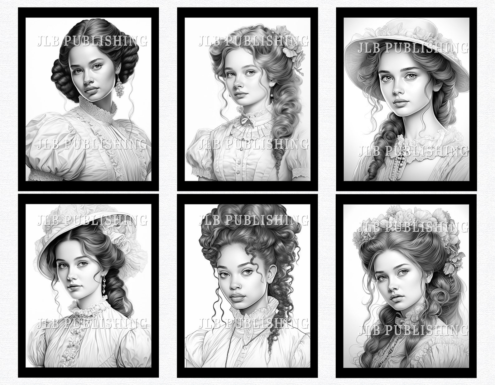 40 Southern Belle Coloring Pages Adult Coloring Book Download Printable ...