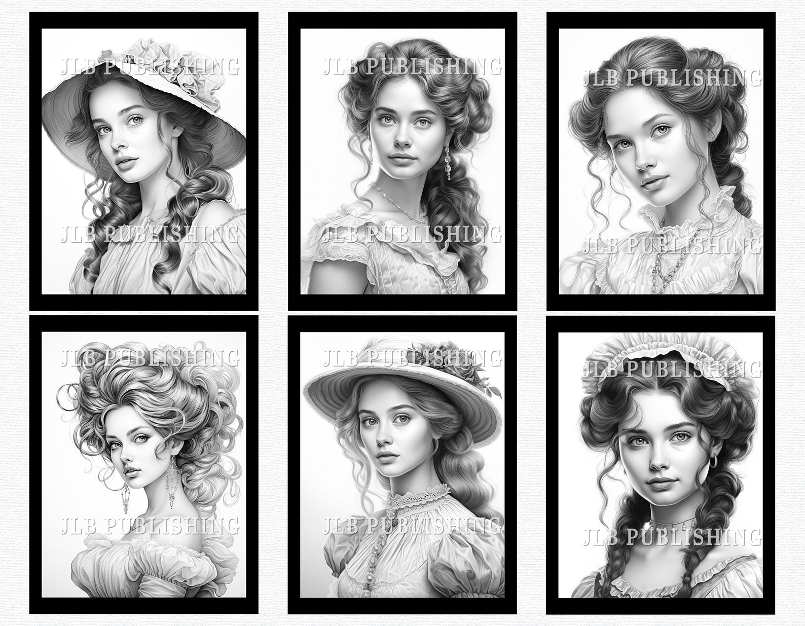 40 Southern Belle Coloring Pages Adult Coloring Book Download Printable ...