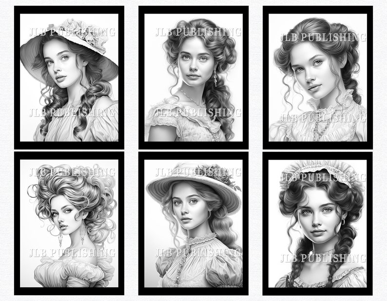 40 Southern Belle Coloring Pages Adult Coloring Book Download Printable ...