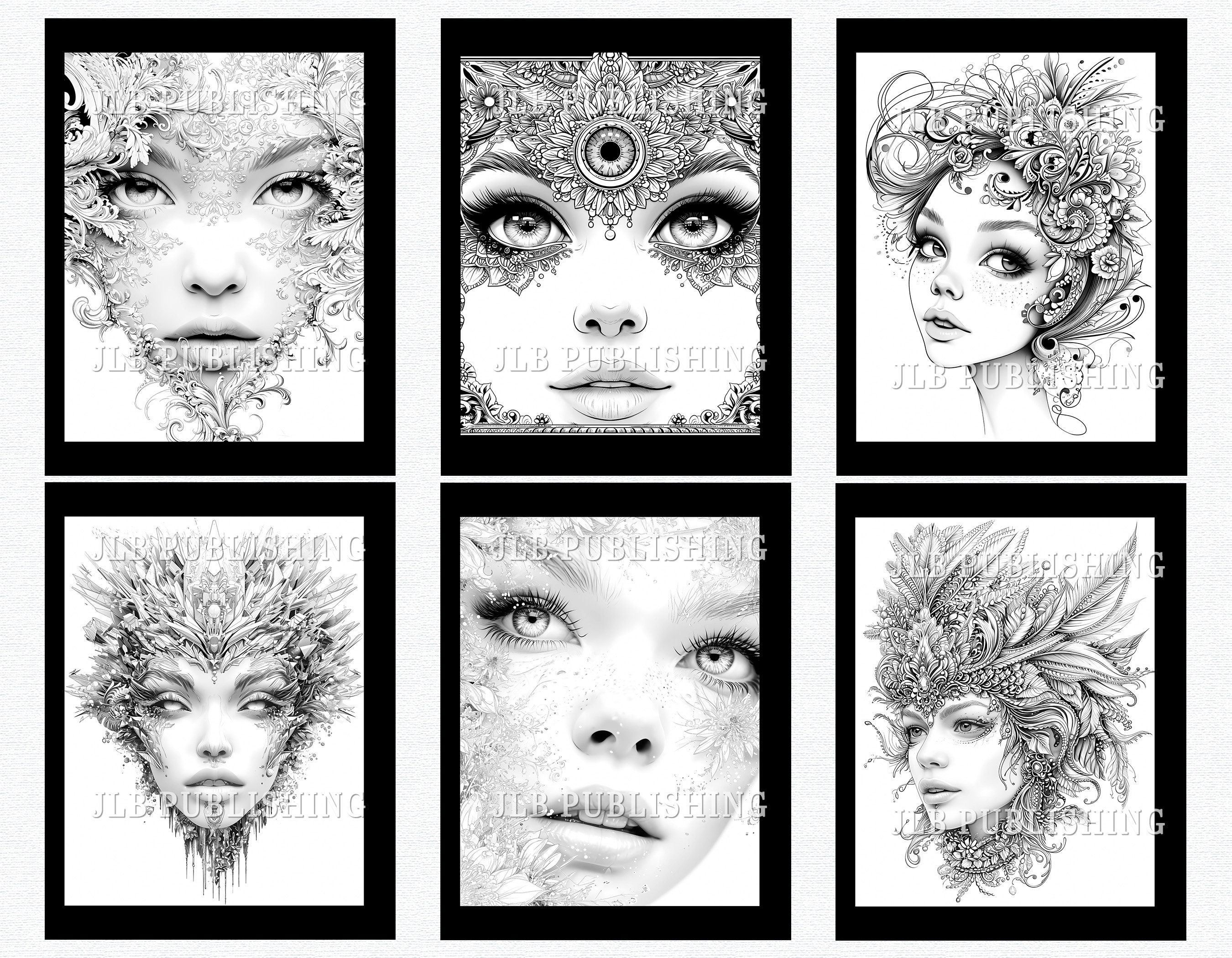 40 Whisper of Nature Coloring Pages Set 1 | Kid Coloring Book Download ...