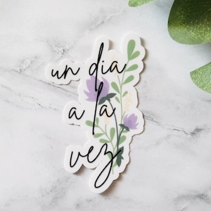 Un Dia A La Vez Sticker One Day at A Time Waterproof - Etsy