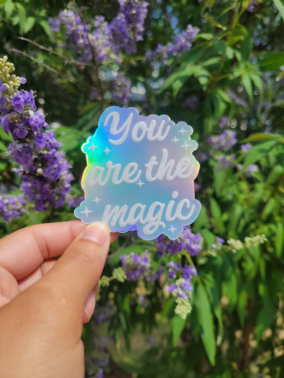 You Are the Magic Holographic Sticker | Waterproof | Laptop Decal ...