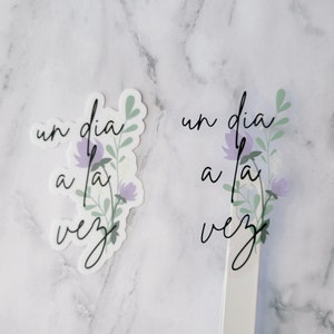 Un Dia A La Vez Sticker | One Day at A Time | Waterproof | Laptop Decal ...