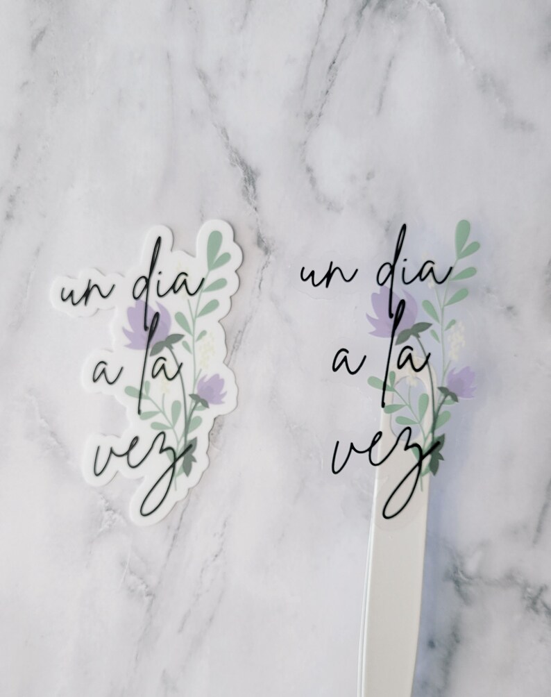 Un Dia A La Vez Sticker | One Day at A Time | Waterproof | Laptop Decal ...