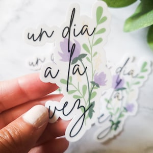Un Dia A La Vez Sticker | One Day at A Time | Waterproof | Laptop Decal ...