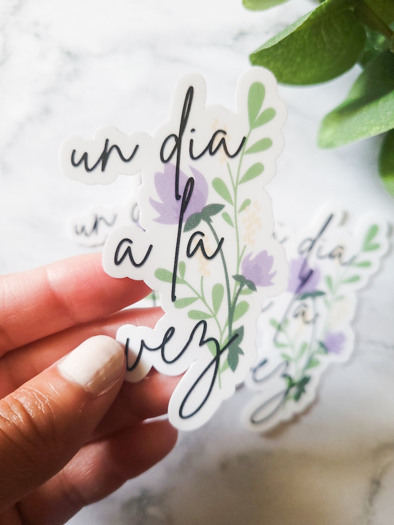 Un Dia A La Vez Sticker One Day at A Time Waterproof - Etsy