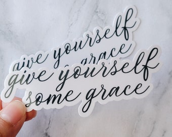 Amazing Grace Sticker, Bible Sticker Pack, Faith Sticker, Religious ...