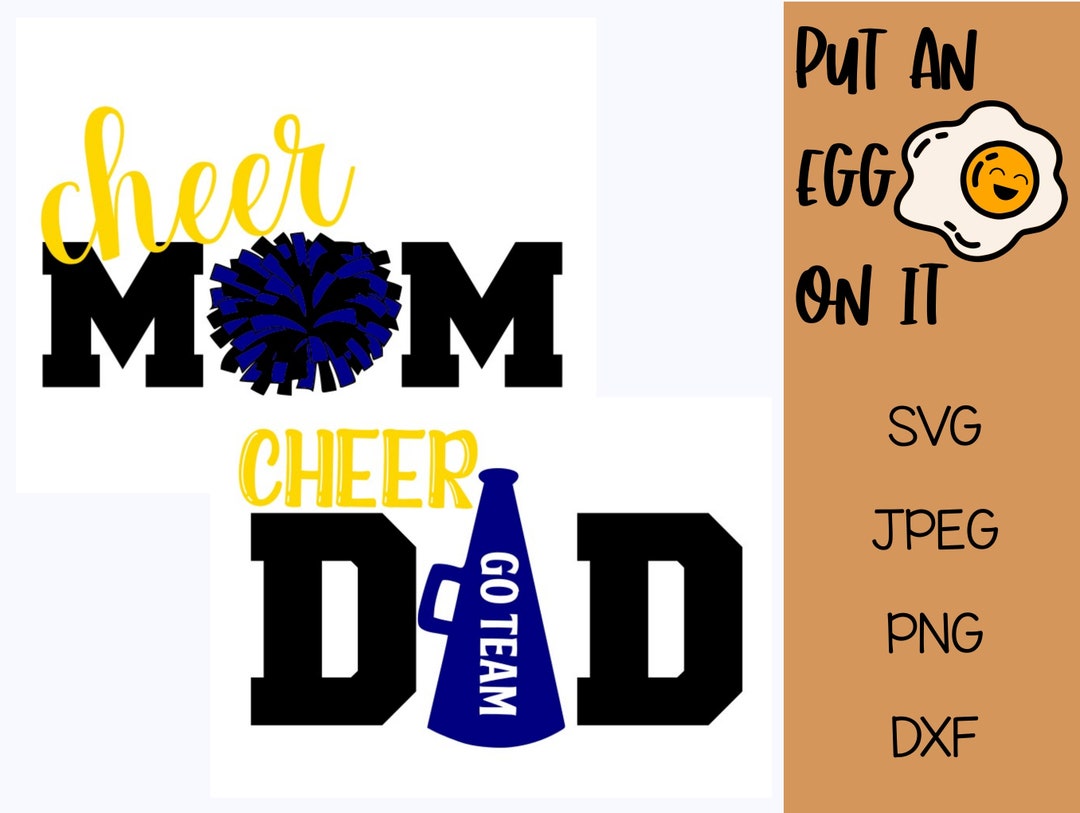Cheer Mom/dad DXF, PNG, SVG Files Cheer Shirts - Etsy