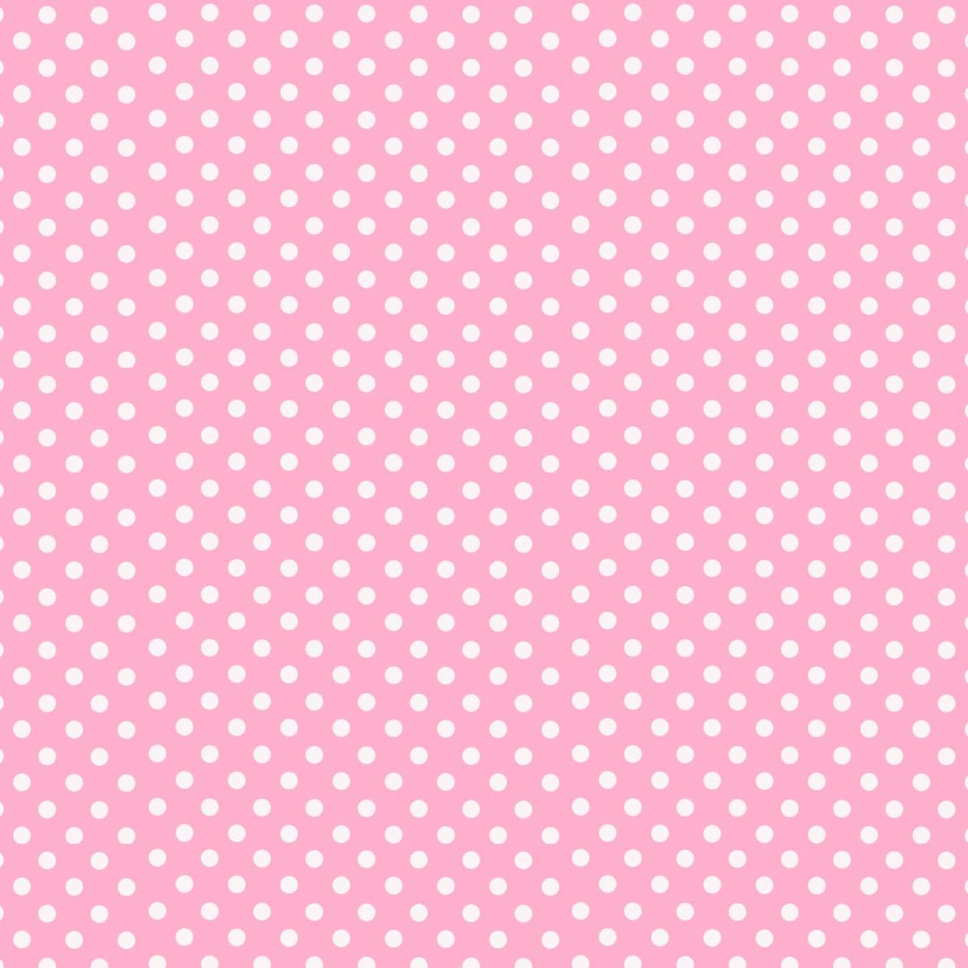 Valentine’s Day Pink Polka Dots Clay Transfer Paper #V22, Cute Pattern ...