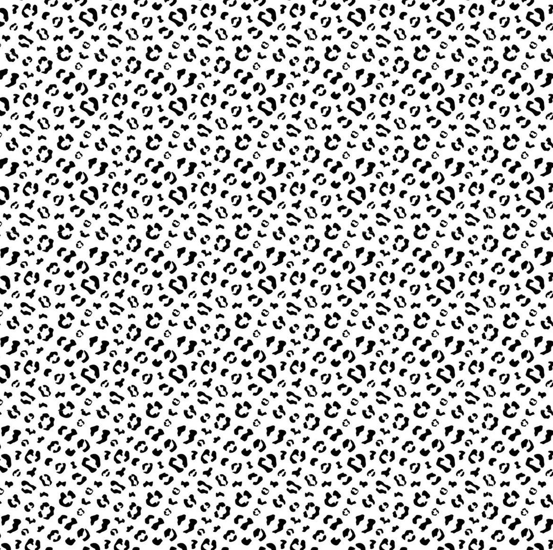 Black & White Leopard Print Water Soluble Clay Transfer Paper #BW13 ...