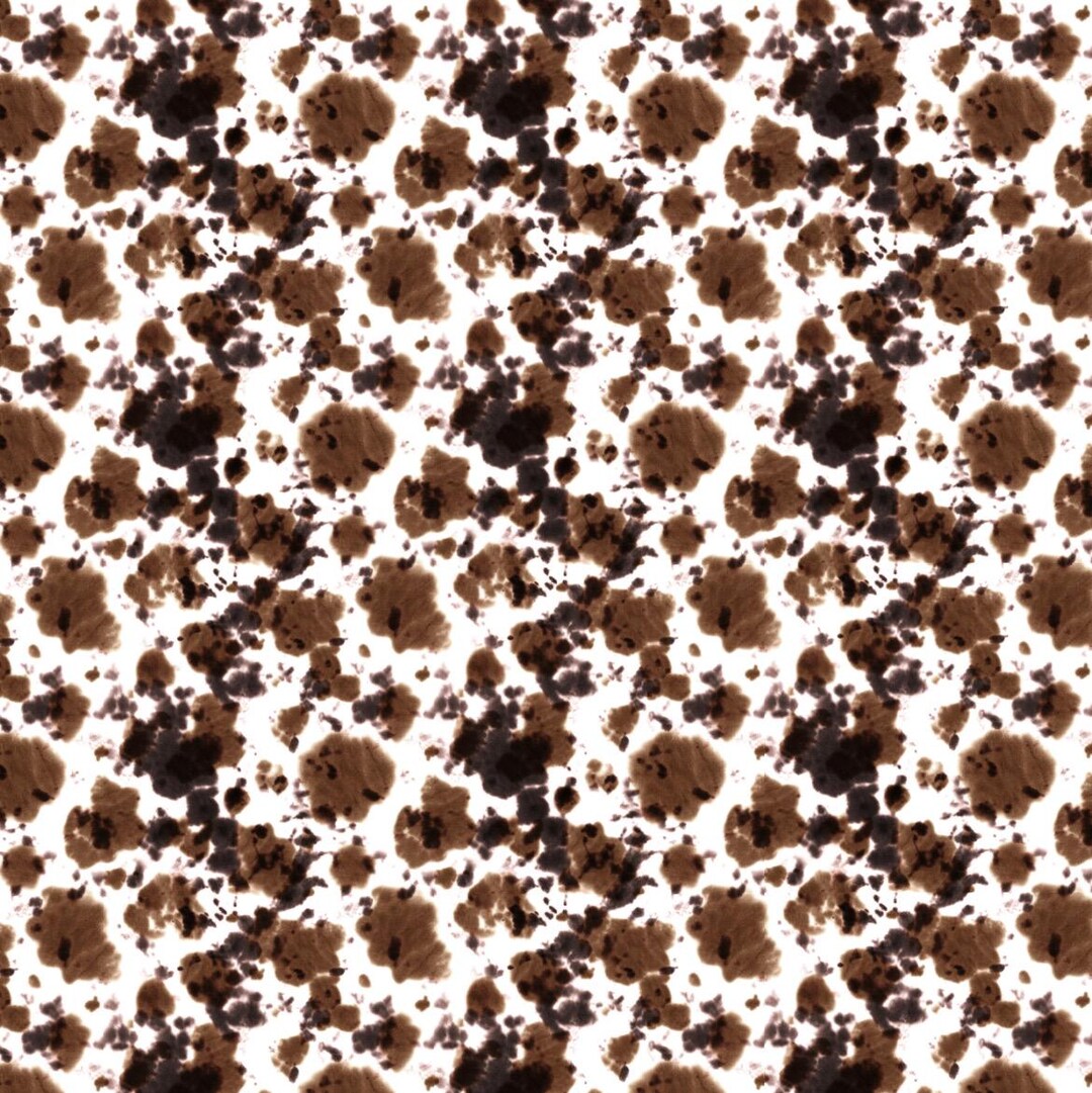 Western Cow Print Water Soluble Clay Transfer Paper Pattern #W1, Animal ...