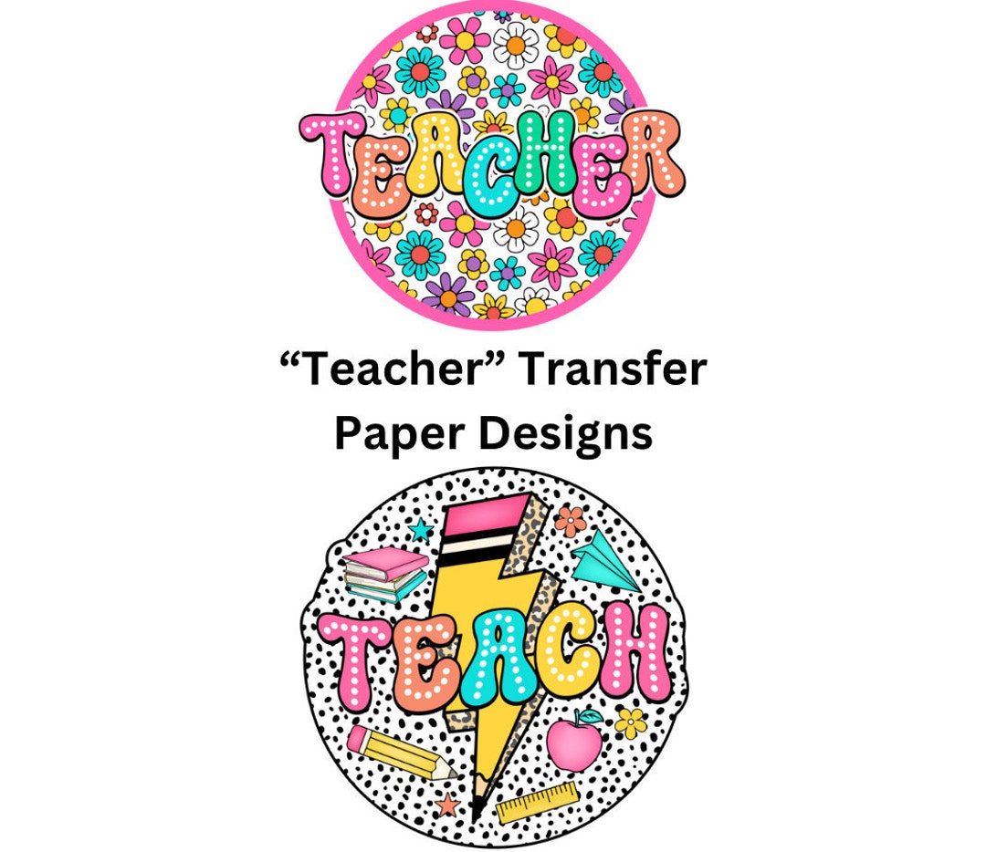 School Teacher Design Water Soluble Clay Transfer Paper, Back to School ...