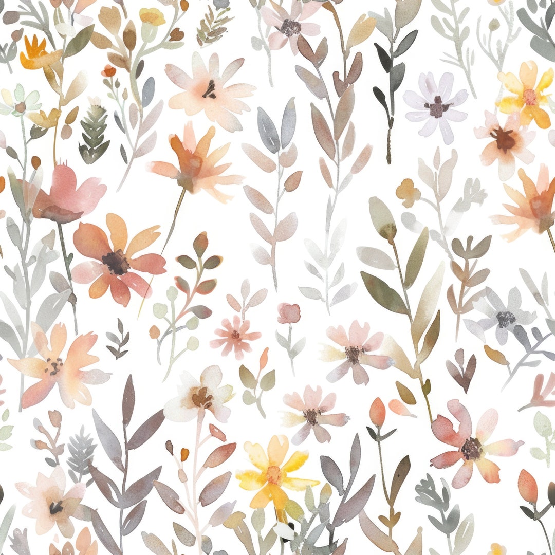 Neutral Wildflower Water Soluble Clay Transfer Paper F25, Spring Clay ...