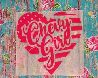 Chevy Girl Decal | Etsy