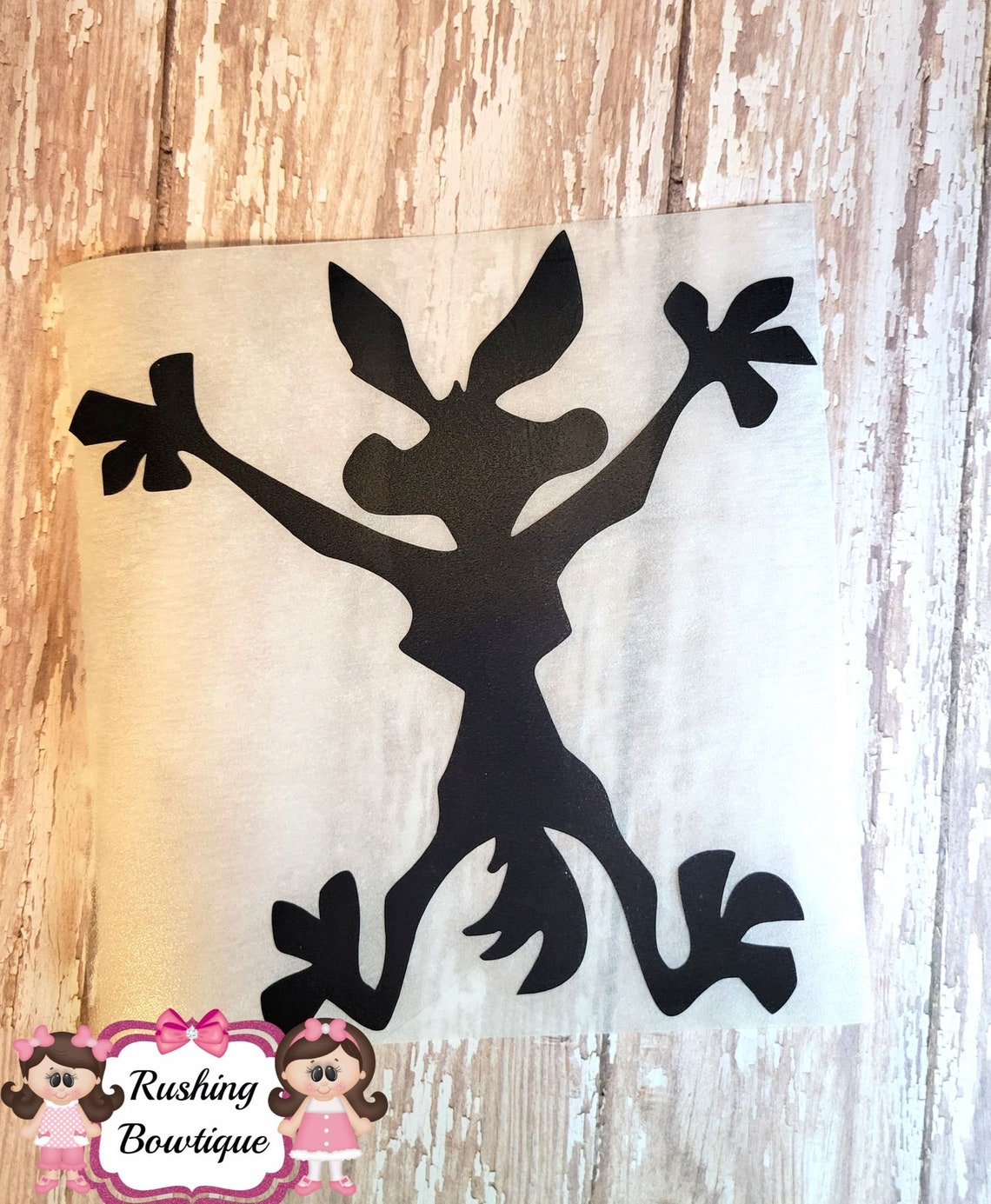 Wile E Coyote Car Dent Decal Funny Decals for Car Dent - Etsy