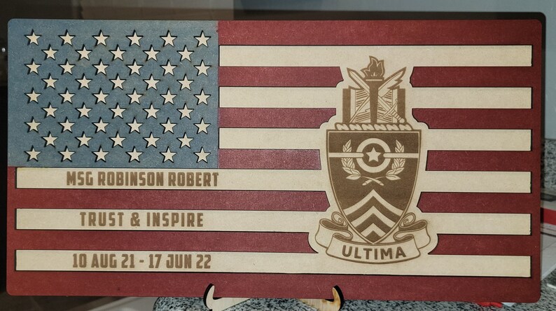 Military Flag SVG With 6 Crests. Digital File Only. - Etsy