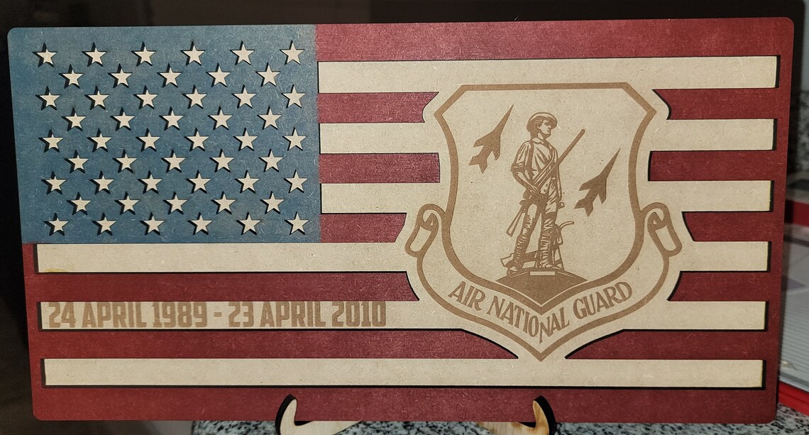 Military Flag SVG With 6 Crests. Digital File Only. - Etsy