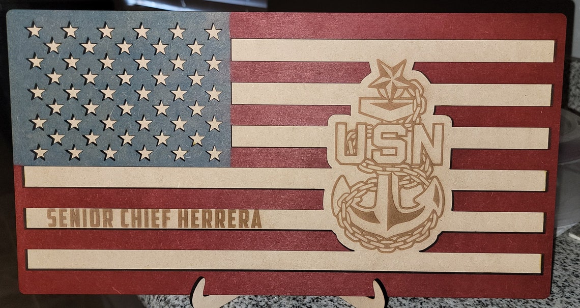 Military Flag SVG With 6 Crests. Digital File Only. - Etsy