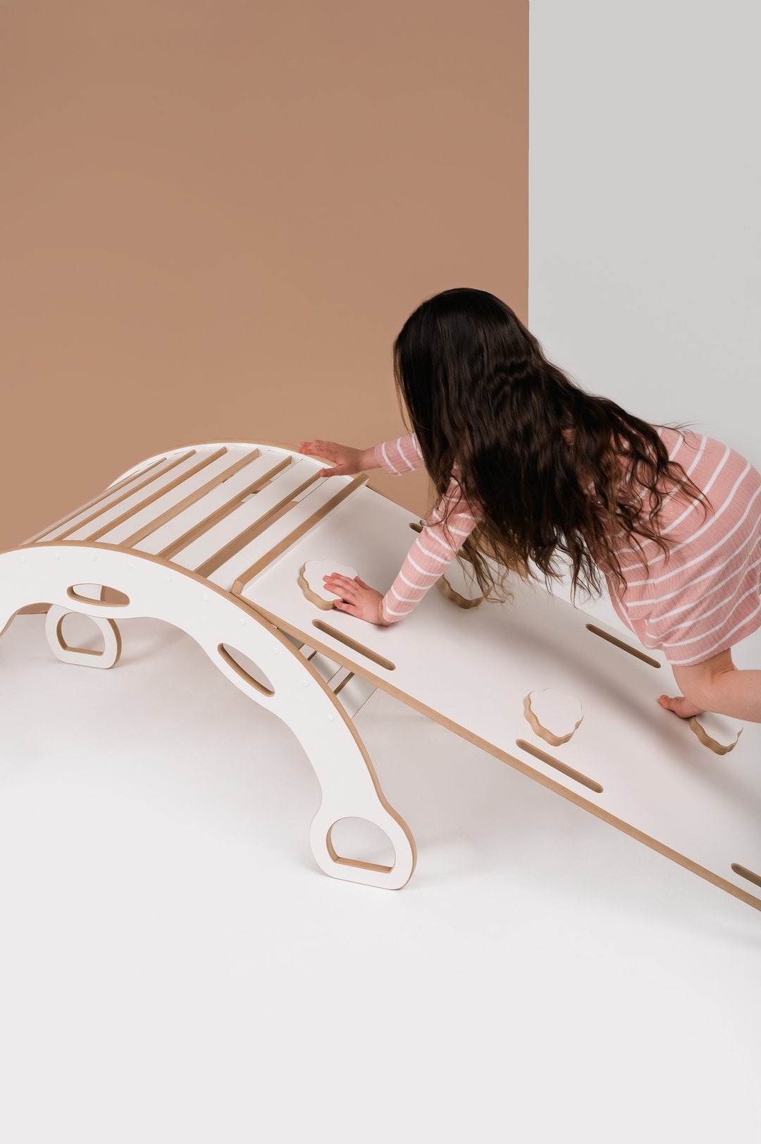 BIG Montessori Climbing Arch Rocker Swing for Toddlers and Kids With ...