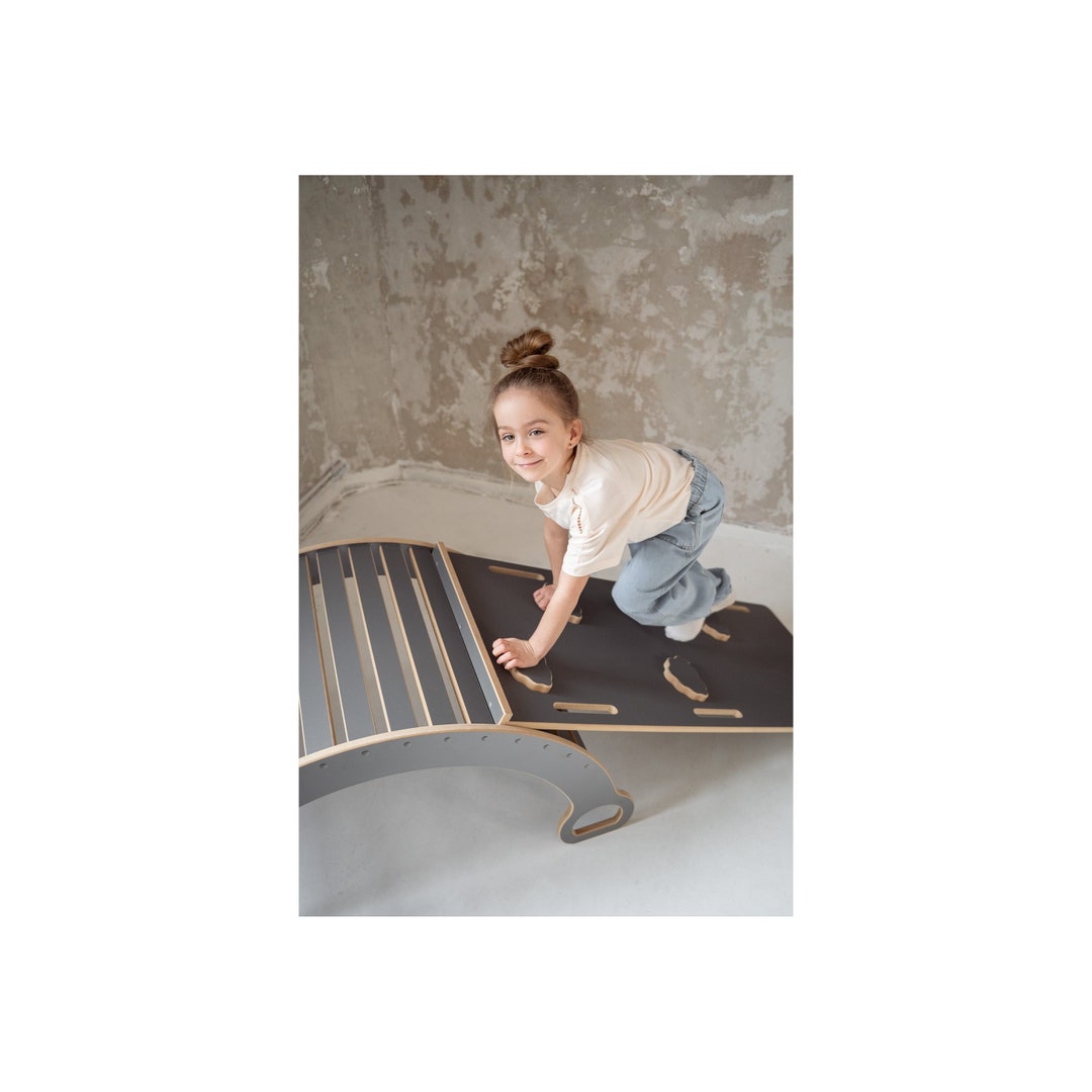 BIG Montessori Climbing Arch Rocker Swing for Toddlers and Kids With ...