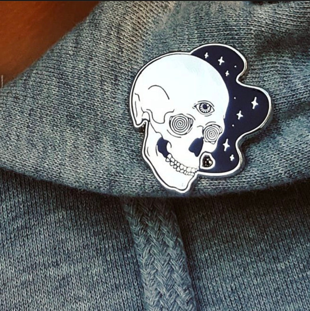 Third Eye Skull Enamel Pin – Halloween - Mystical Hard Enamel Accessory ...