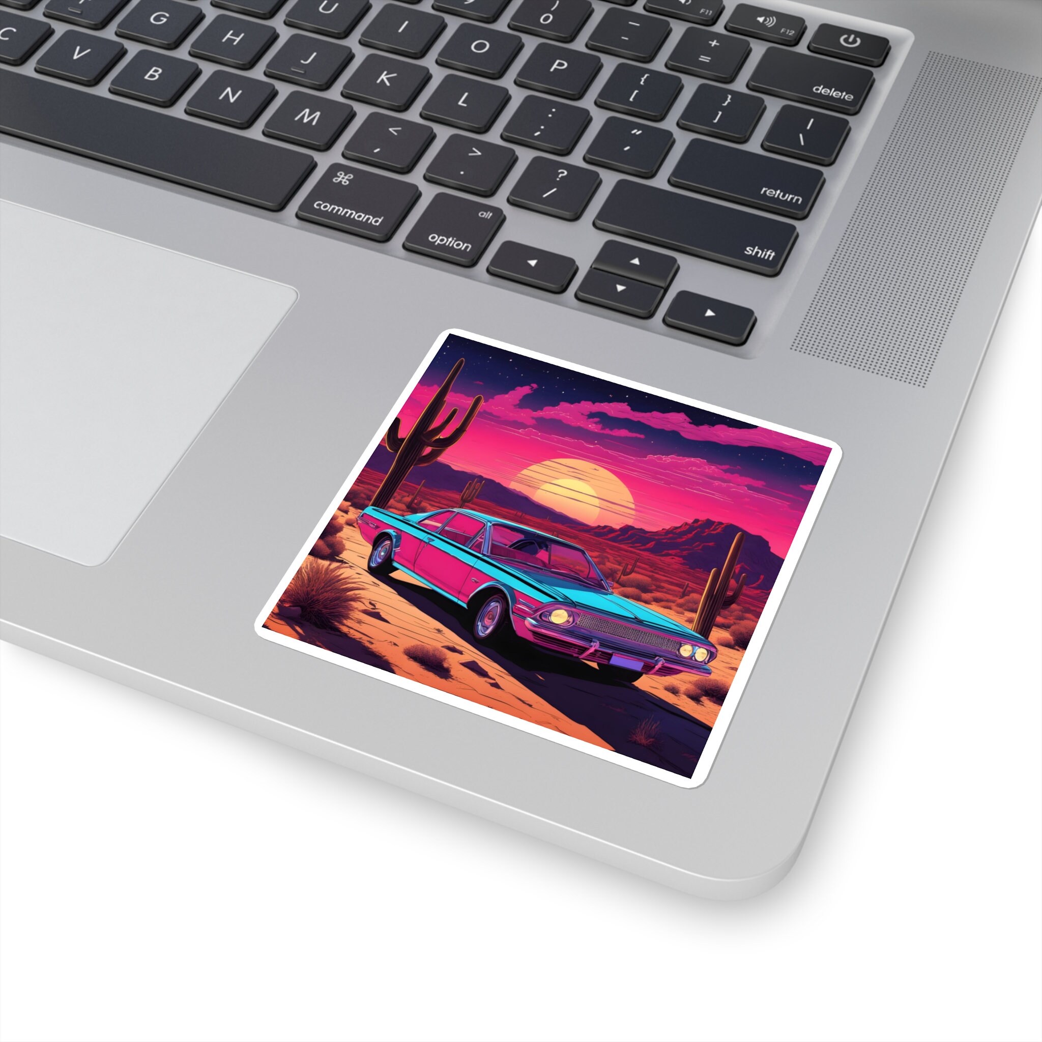 Desert Starlit Sky Synthwave Car Stickers - Etsy