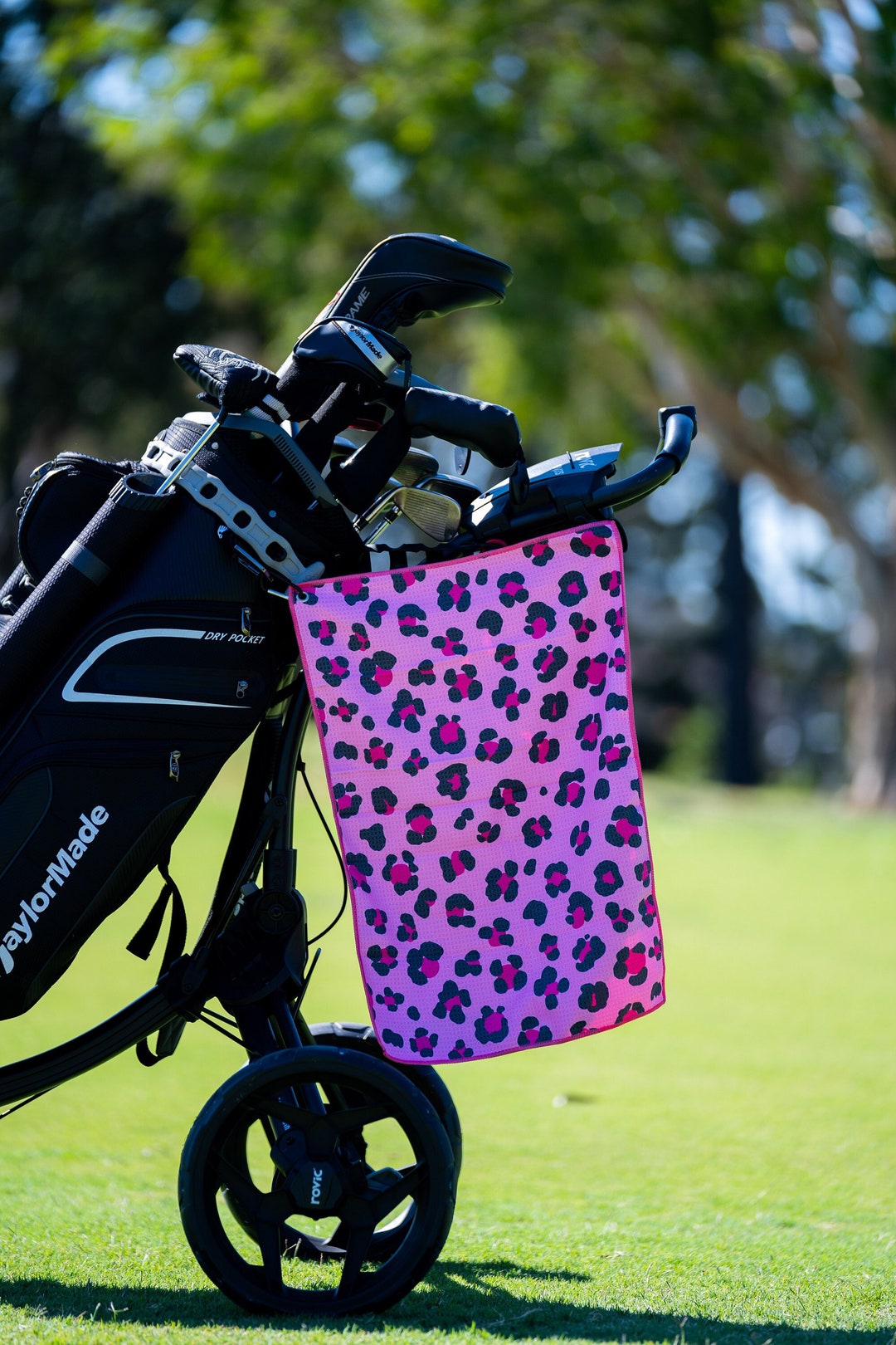 Pink Leopard Golf Towel Leopard Print, Golfer Gift, Birthday Gift ...