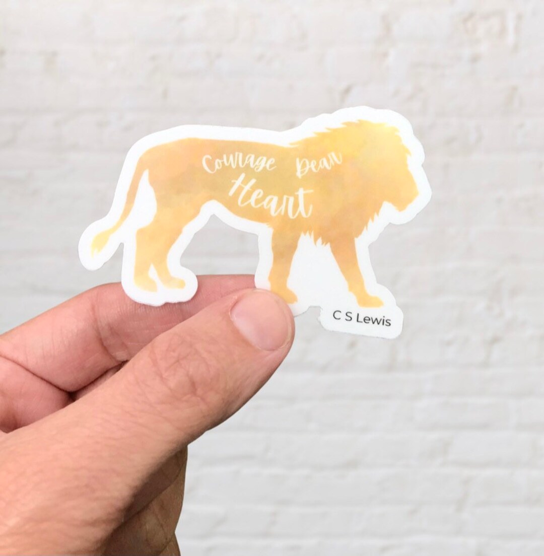 Aslan Sticker | Vinyl Narnia Sticker | C S Lewis Decal | Courage Dear ...