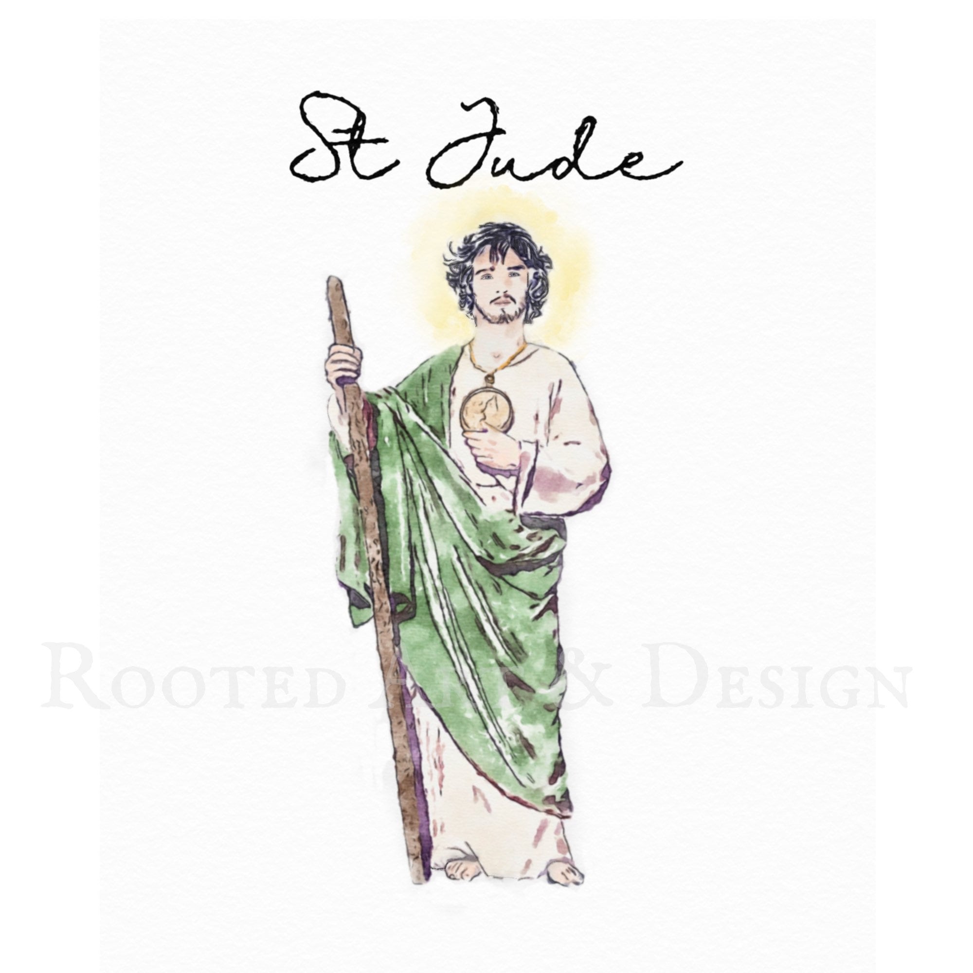 St Jude Print | Saint Art | Saint of Hopeless Causes Print | St Jude ...
