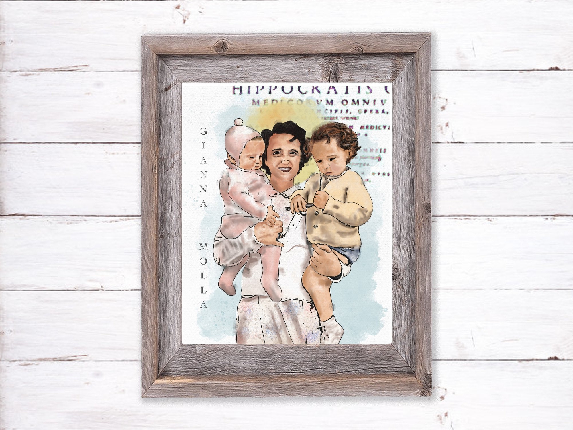 St Gianna of Molla Art Catholic Watercolor Painting Saint - Etsy