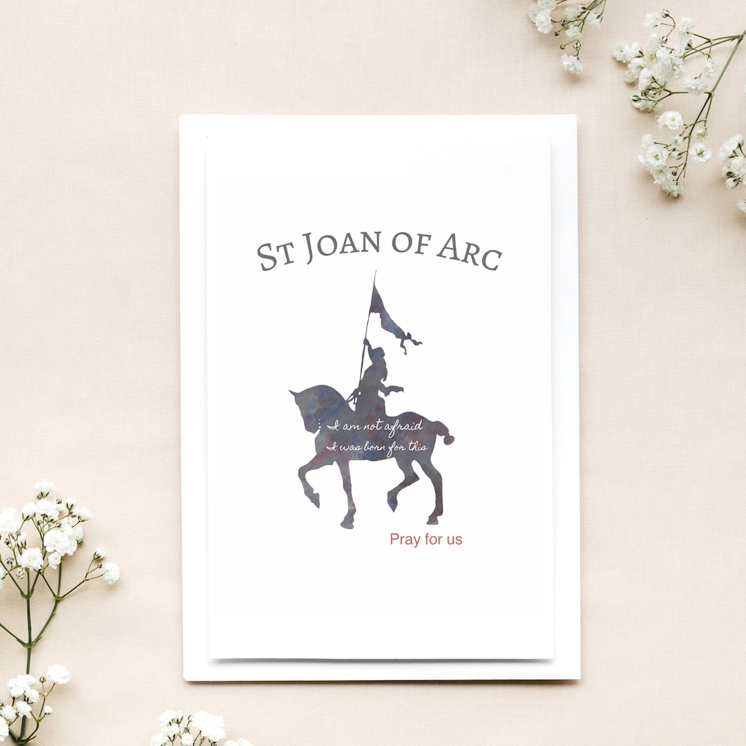 5 Pack St Joan of Arc Cards With Envelopes - Etsy