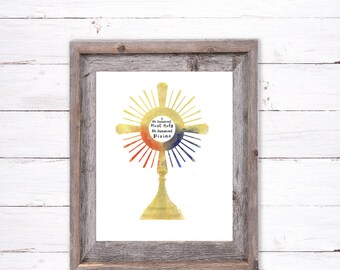 Catholic Monstrance Print - Etsy
