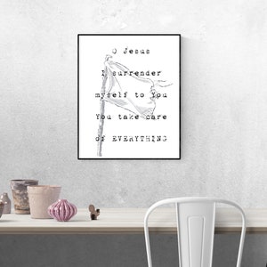 Surrender Novena Print | O Jesus, I Surrender Myself to You. You Take ...