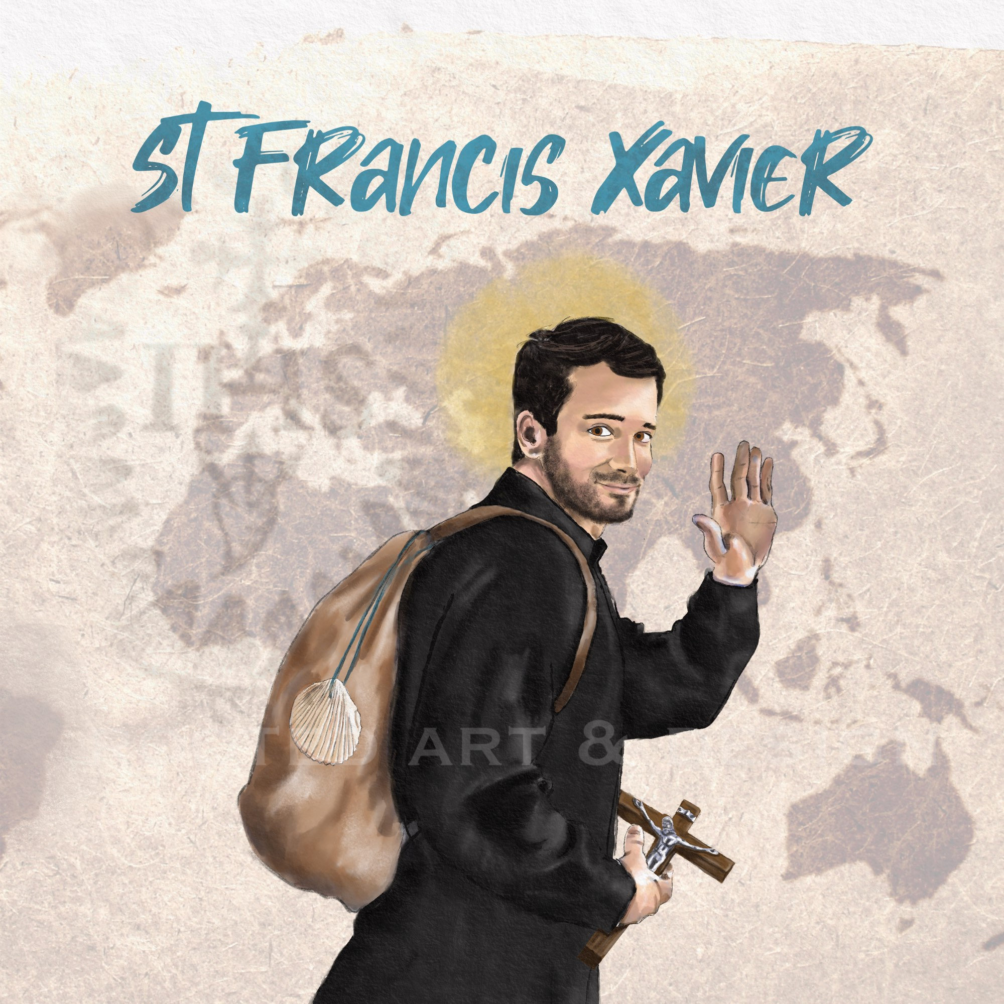St Francis Xavier Fine Art Print Saint Art Confirmation Print Jesuit ...