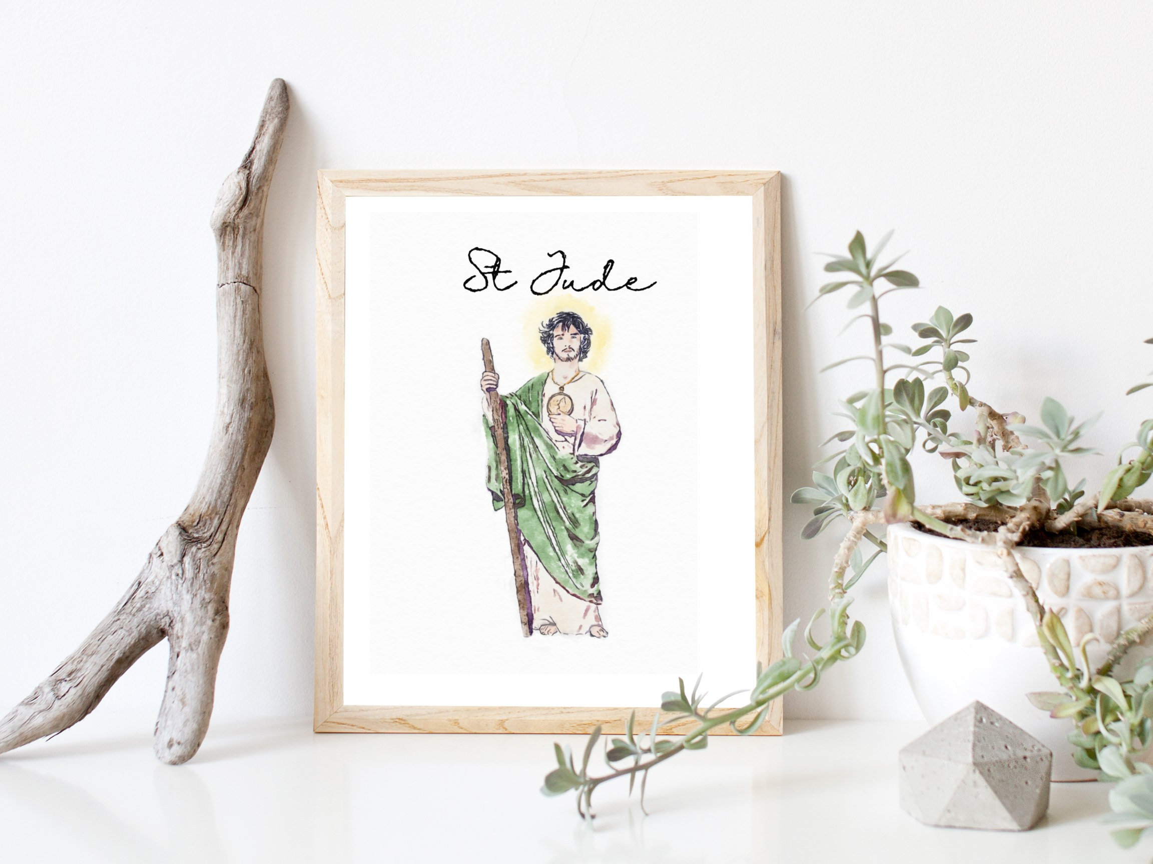 St Jude Print | Saint Art | Saint of Hopeless Causes Print | St Jude ...