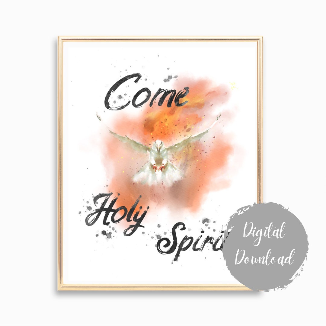 Come Holy Spirit Digital Download | Confirmation Gift | Catholic Prayer ...