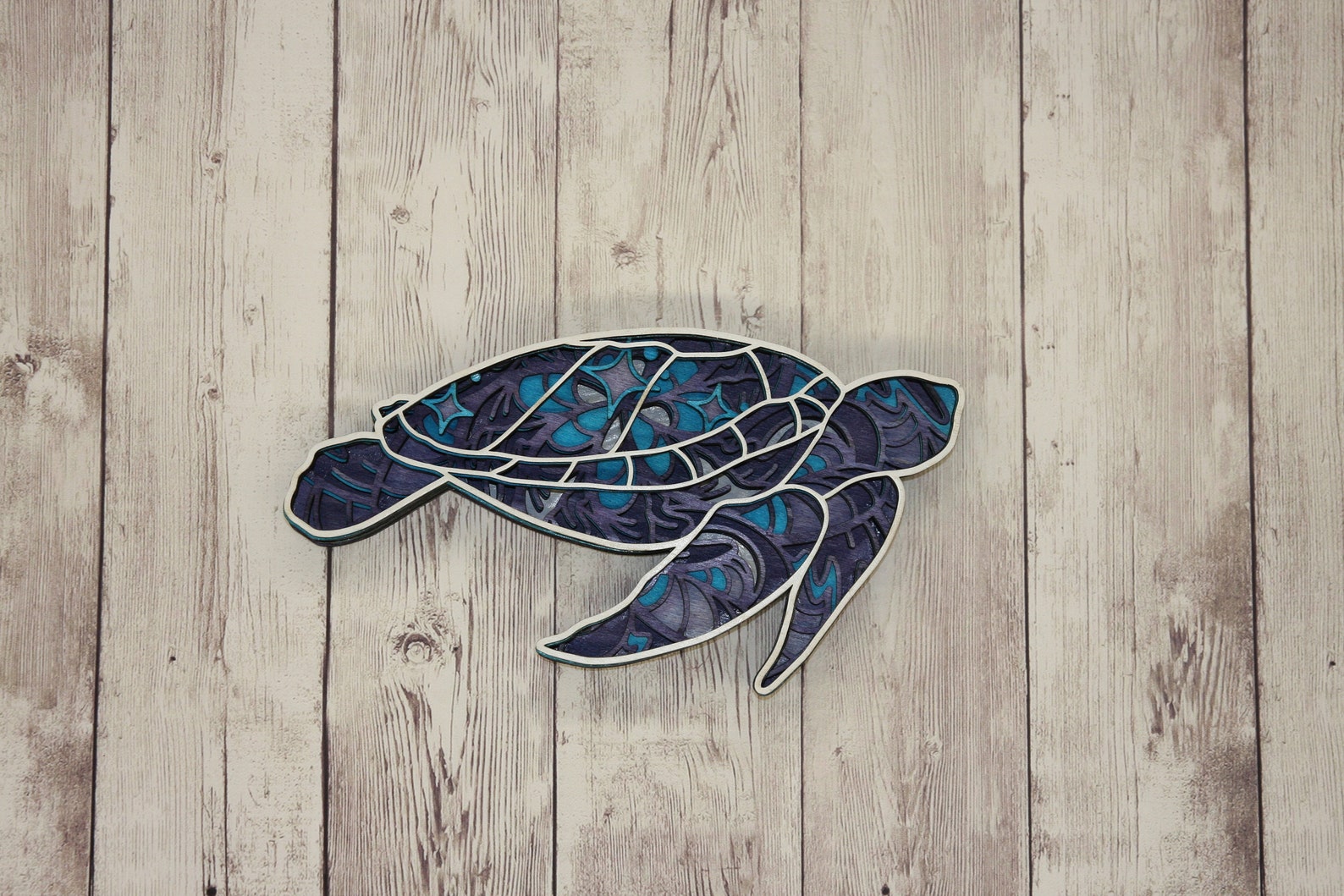 Turtle Wall Art Wooden Decor - Etsy