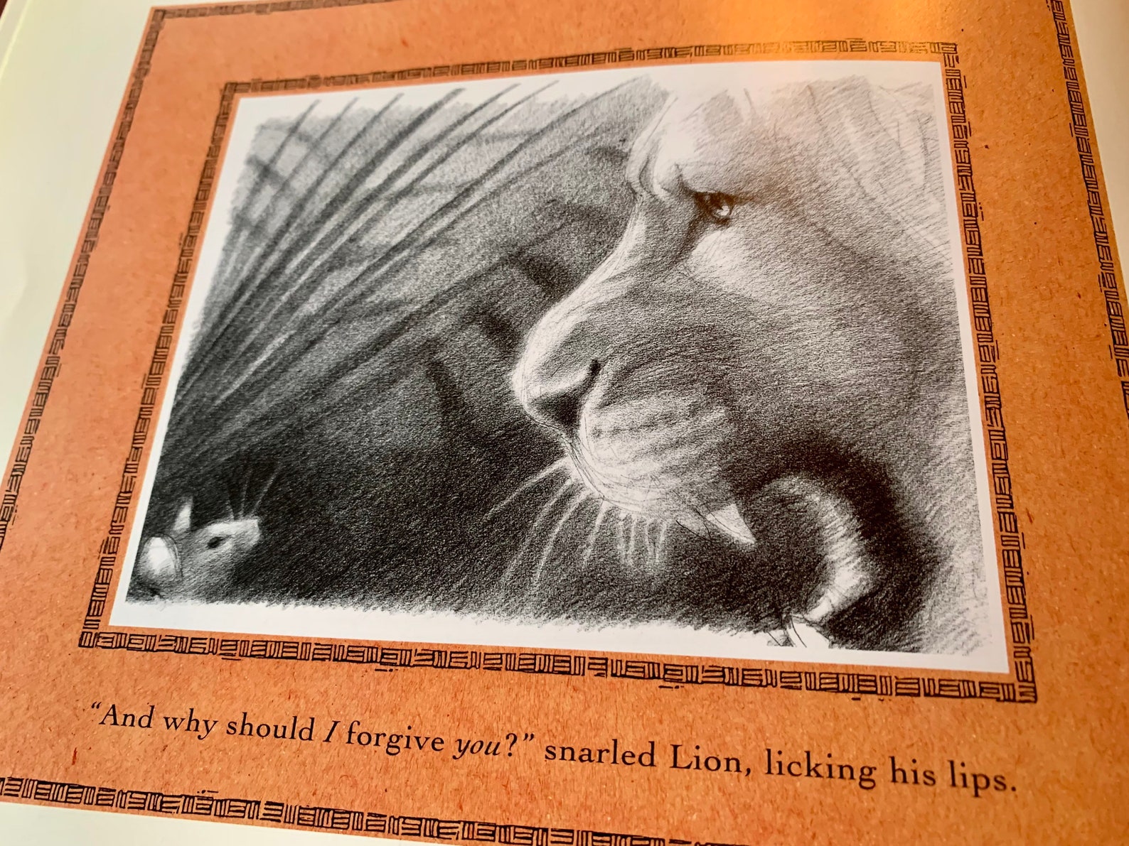 An Aesops Fable the Lion and the Mouse Vintage 90s the - Etsy