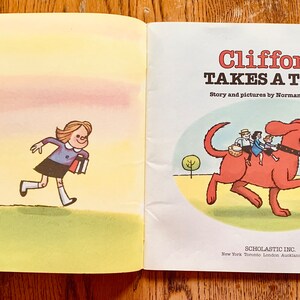 Vintage Clifford Takes a Trip Children’s Book Softcover Norman Bridwell ...