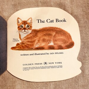 Vintage the Cat Book Golden Shape Book 60s Jan Pfloog - Etsy