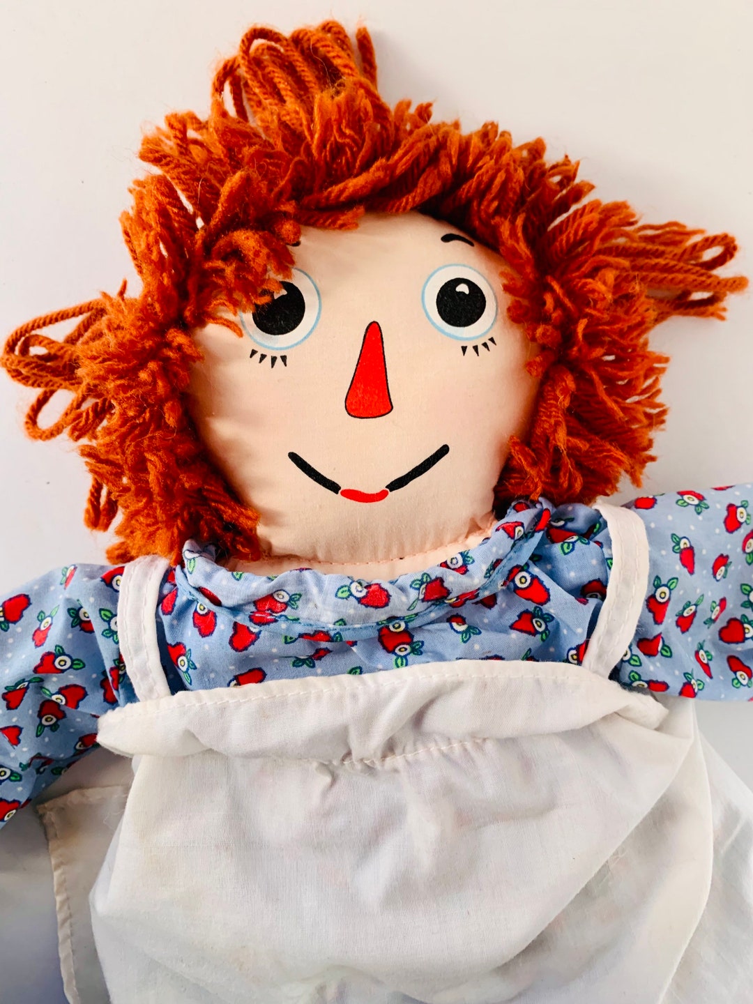 Vintage Raggedy Ann Cloth Doll 175 Hasbro 2000 Soft Toy Etsy