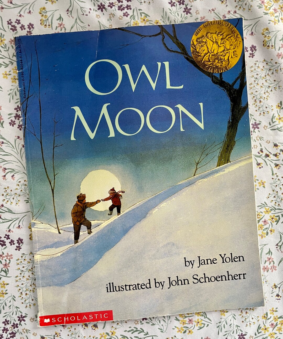 Vtg Scholastic Owl Moon Jane Yolen Softcover 1988 Caldecott Medal - Etsy
