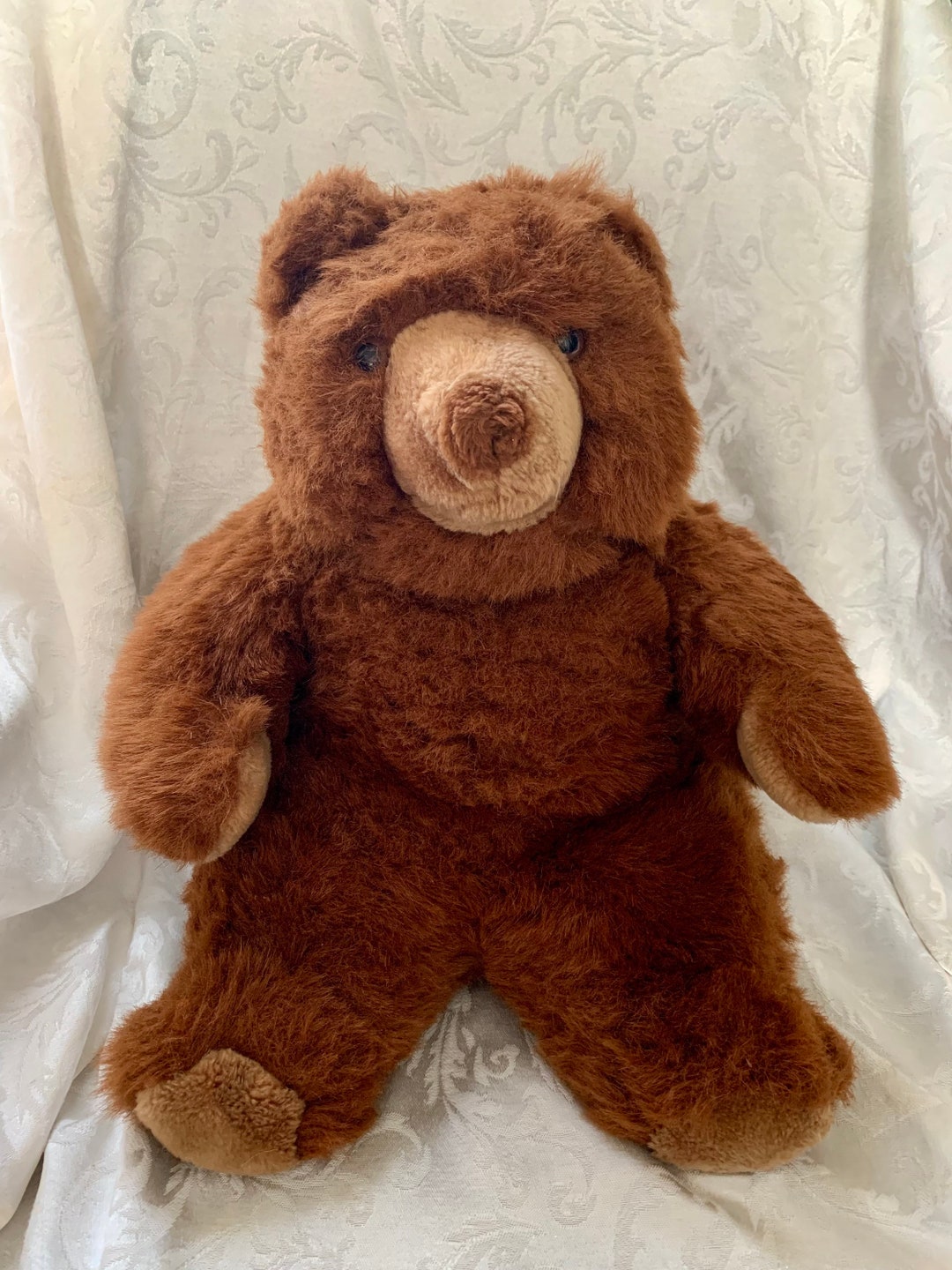 Vintage Etone Teddy Bear Plush Stuffed Animal 15 80s Cuddly Plump - Etsy