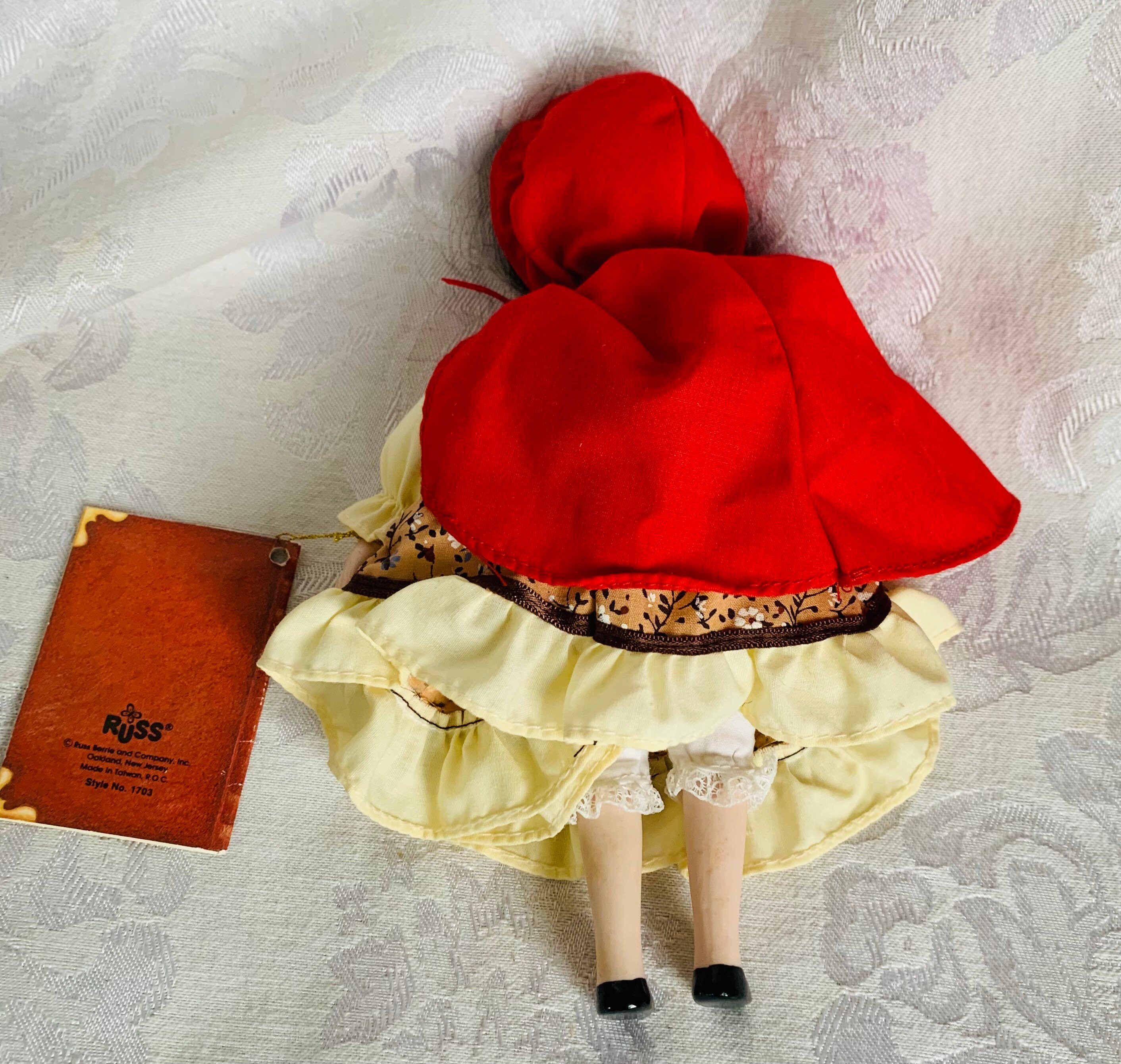 Vintage Russ Berrie Fairy Tale Doll Little Red Riding Hood - Etsy