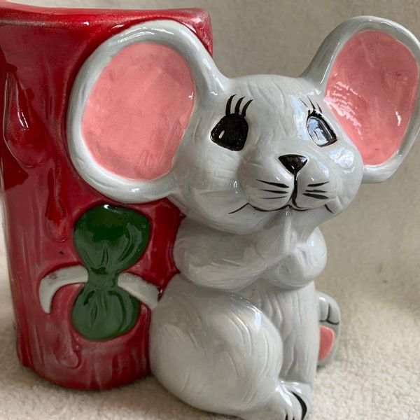 Vintage Candle Holder Mouse - Etsy