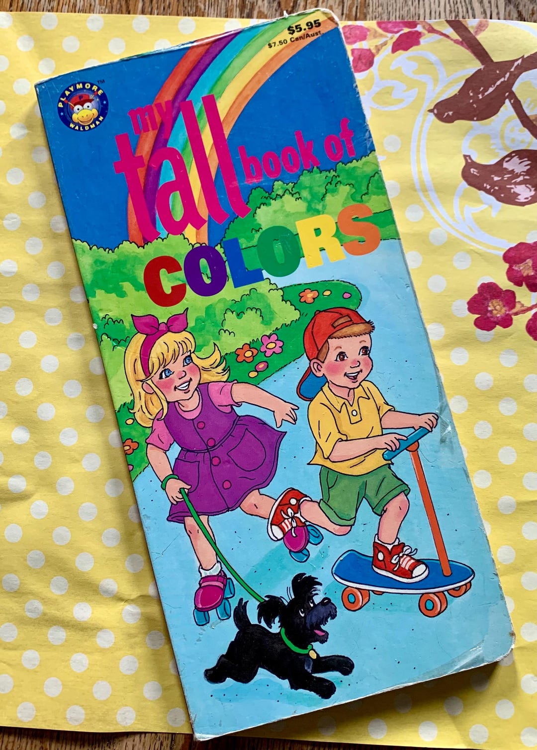 Playmore Waldman My Tall Book of Colors 1999 Vintage Educational Board ...