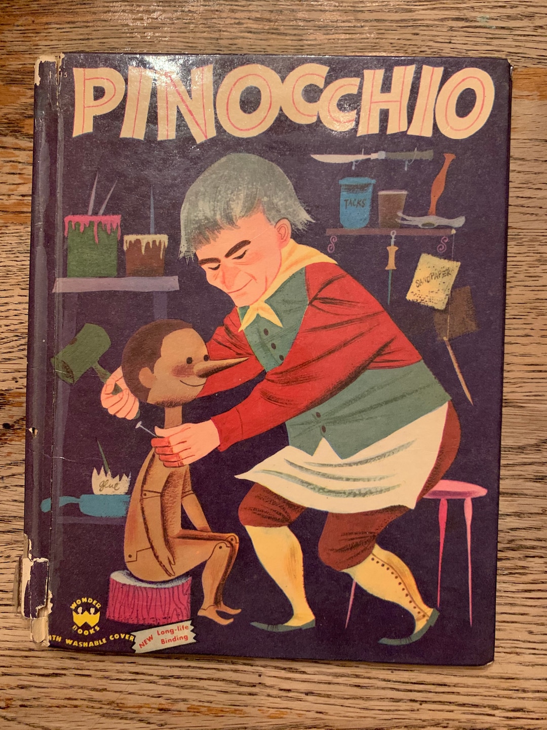 Vintage Book Pinocchio Written by Evelyn Andreas Pictures by Art Seiden ...