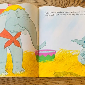 A Golden Super Shape Book Walt Disney’s Dumbo Softcover Vintage 70s ...