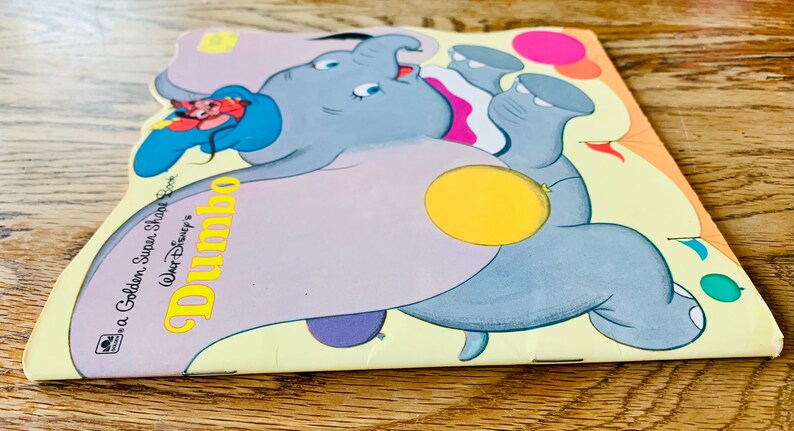 A Golden Super Shape Book Walt Disney’s Dumbo Softcover Vintage 70s ...